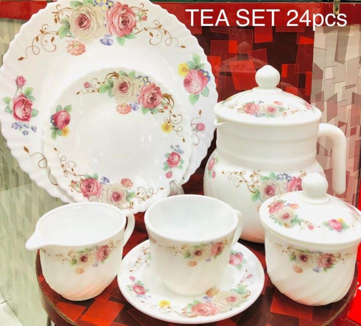 PREMIUM TEA SET 24 PCS | Daraz.pk