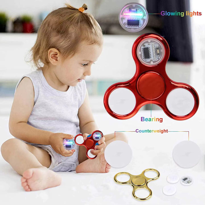 Exclusive LED Fidget Spinner – Light-Up Toy for Fun and Relaxation ...