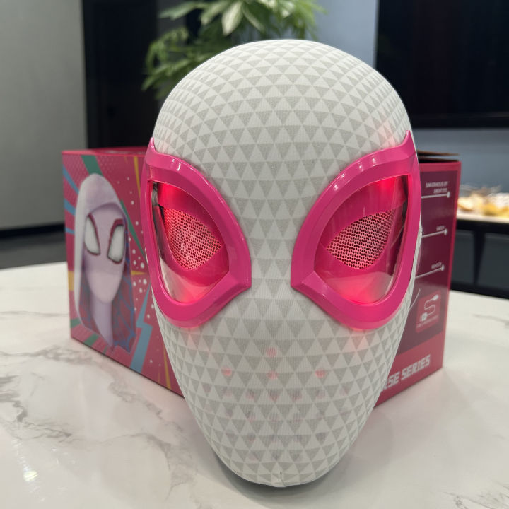 Hot Spider Man Eye Gwen Mask Spider Man Moving Eyes Helmet Mask Cosplay ...