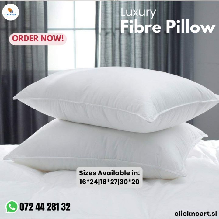 Luxury Fibre Pillow 20x30" | Daraz.lk