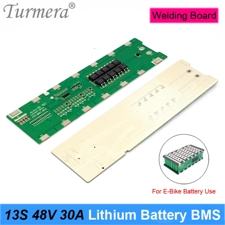 Turmera 13S 48V 30A BMS Lithium Battery Protection Board Spot Welding ...