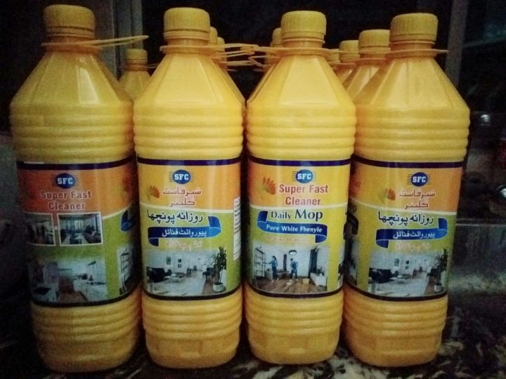 Pack of 4 white phynal Super fast phenyle botal 3 liter each | Daraz.pk