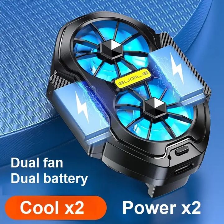 FS01 Dual Fan Rechargeable Mobile Phone Cooler, Long Lasting, Stronger ...