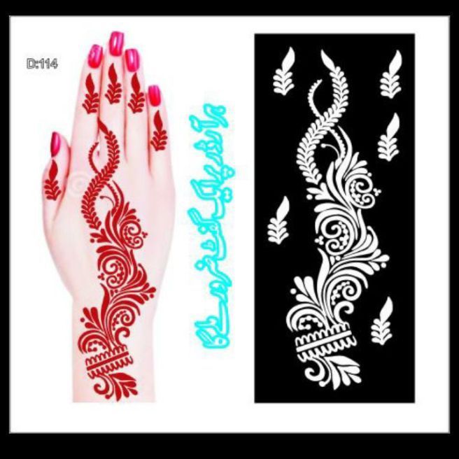 Mehandi sticker stencils, Mehndi design, | Daraz.pk