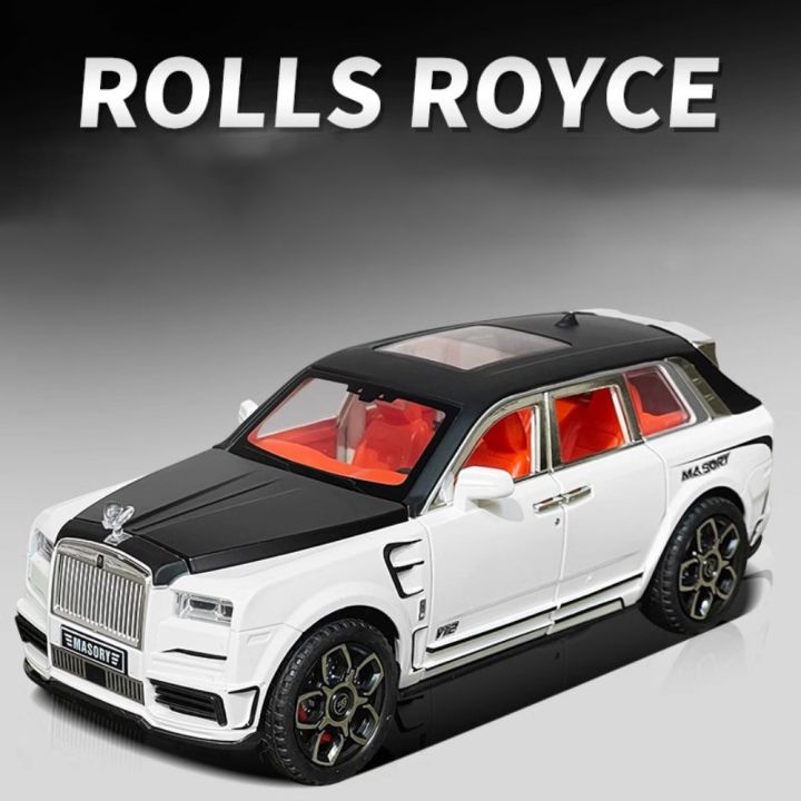 Scale 1:24 Rolls Royce Cullinan Mansory Car Model Toy Alloy Body Rubber ...