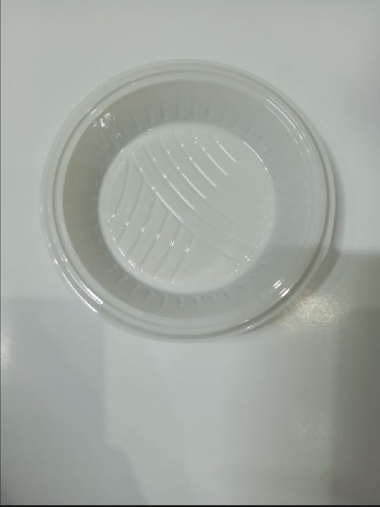 25 pcs| Disposable White Plastic Plates | small size | Daraz.pk