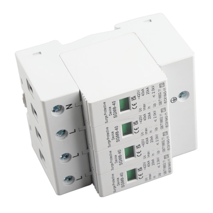 Thunder Protector 4P 40KA House Din Rail Lowvoltage Protector Arrester ...