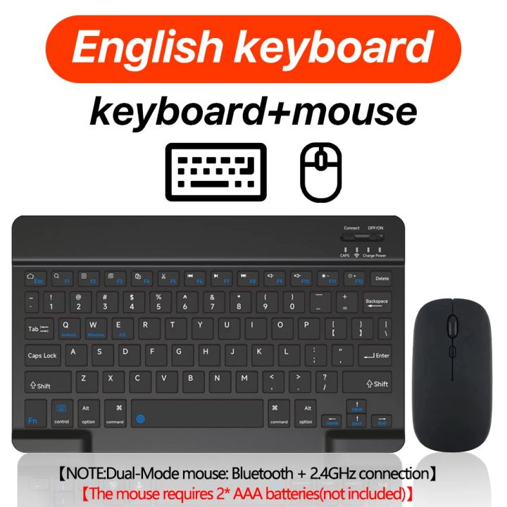 Bluetooth-compatible Wireless Keyboard Mouse Set for Android Windows ...