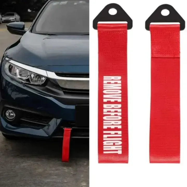Tow Strap Belt SUPREME Hook Universal Racing Car Bumper Hanging | Daraz.pk