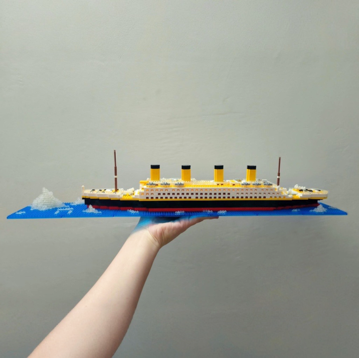 Titanic Model Building Block Set, Titanic , Titanic Toys with 1860 ...