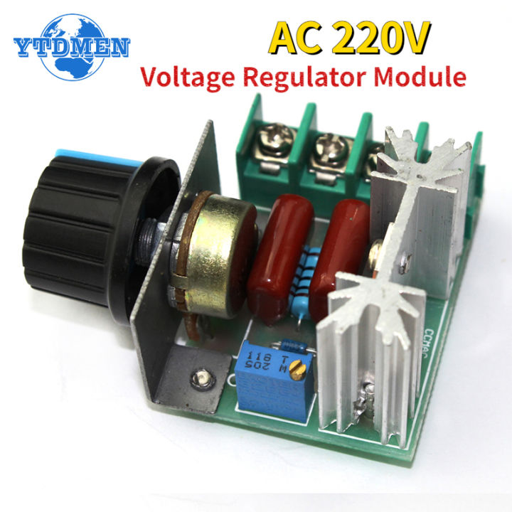 Voltage Regulator 2000 Watt AC 50V-220V Dimmer Motor Speed Controller ...