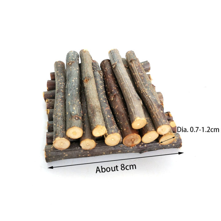 10pcs Chew Stick Tree Branch Hamster Squirrel Natural Toys Parrots ...