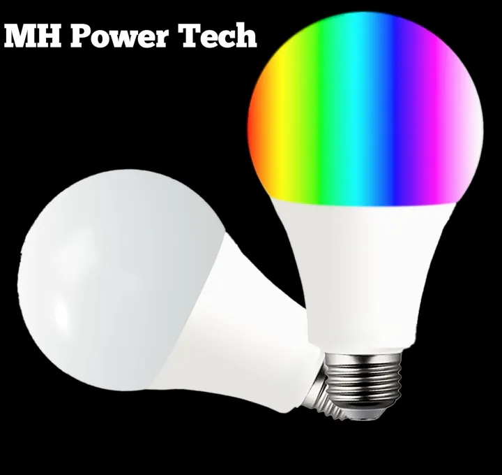 RGB Led Bulb 9watt 220volt 16 Multifunction No Remote Need | Daraz.pk
