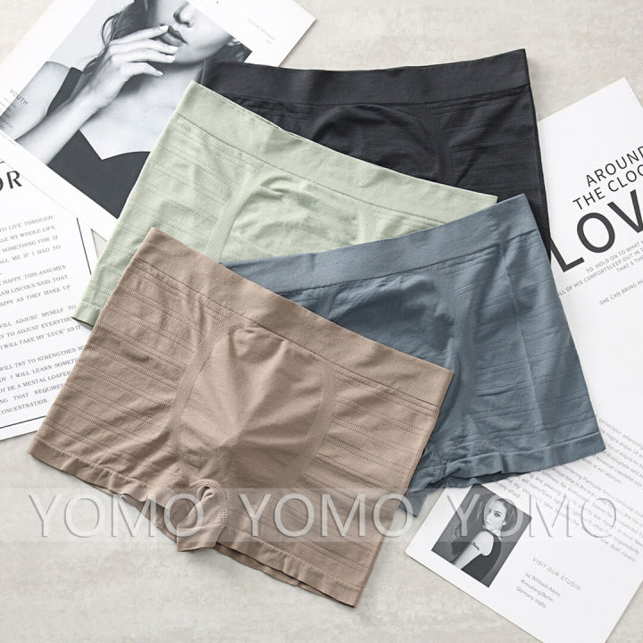 Yomo (1 piece) men's underwear shorts male underwear boxer briefs seamless underwear free size ...