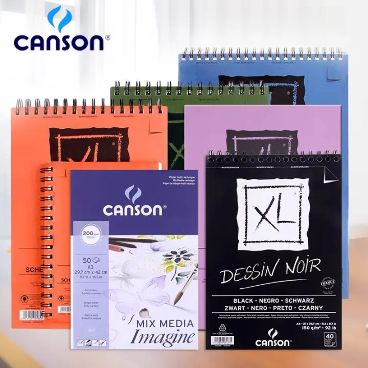 CANSON XL Paper Books 70g 90g 300g Hot Press Watercolor, Sketching ...