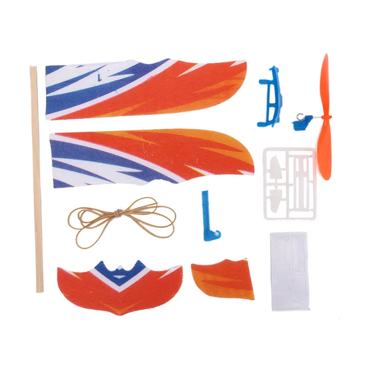 HOTTEST SALE Rubber Band Elastic Powered Aircraft Glider Flying Plane ...