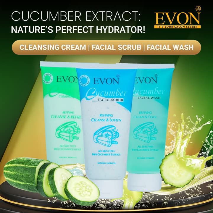 Evon Cucumber Face Wash+ Cleanser And Scrub combo pack | Daraz.lk