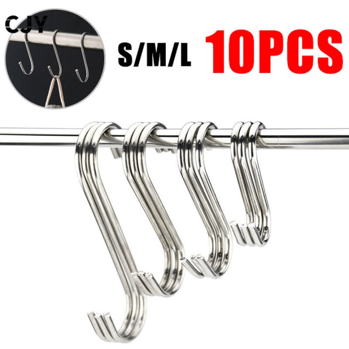Stainless Steel S-Shape Hook Multi-function Kitchen Bedroom Railing S ...