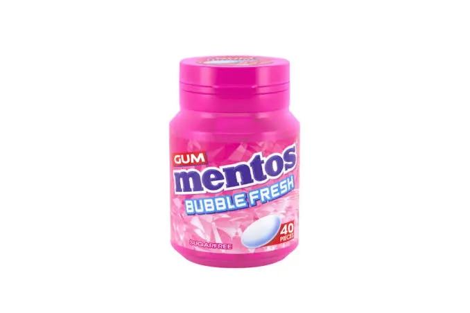MENTOS BUBBLE FRESH CHEWING GUM SUGAR FREE 56GM ORIGINAL | Daraz.pk
