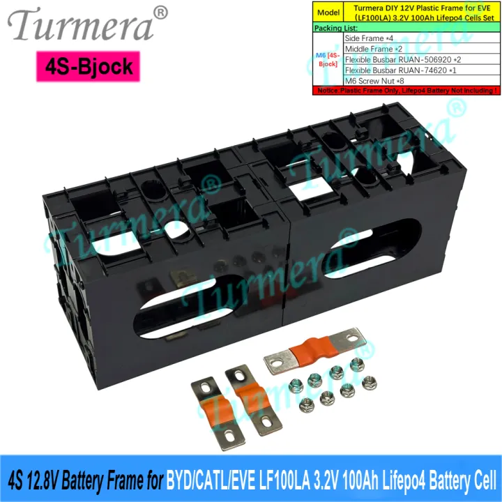 2025 New 12V 24V 48V Splicable Battery Frame for CATL EVE 100Ah Lifepo4 ...