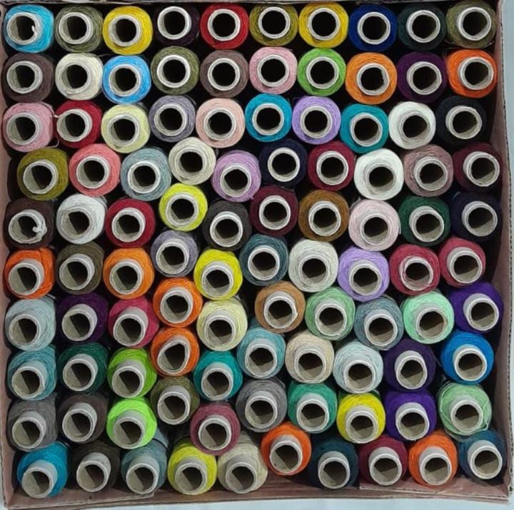 Sewing Thread Nalki 2 Ply Dhaga [100,50pcs] Box For Ladies &Gents ...