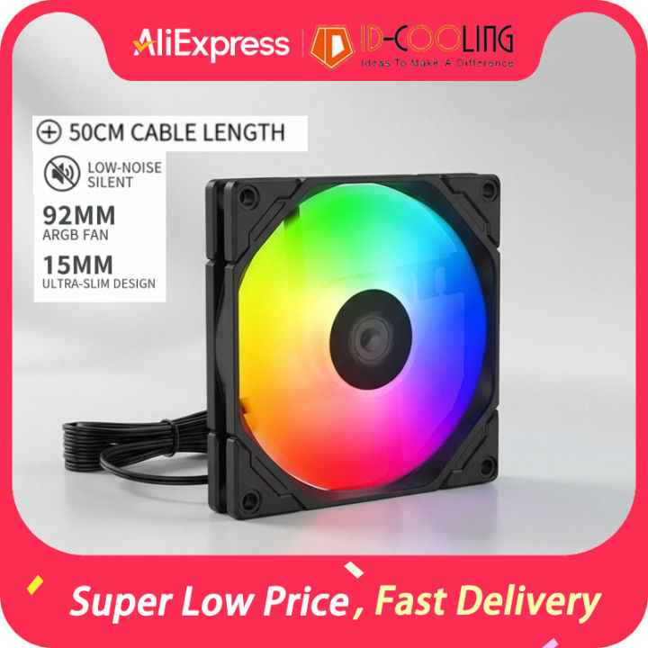 ID-COOLING TF-9215 92MM Case Fan 15MM Thick 4PIN PWM 5V 3PIN ARGB ...