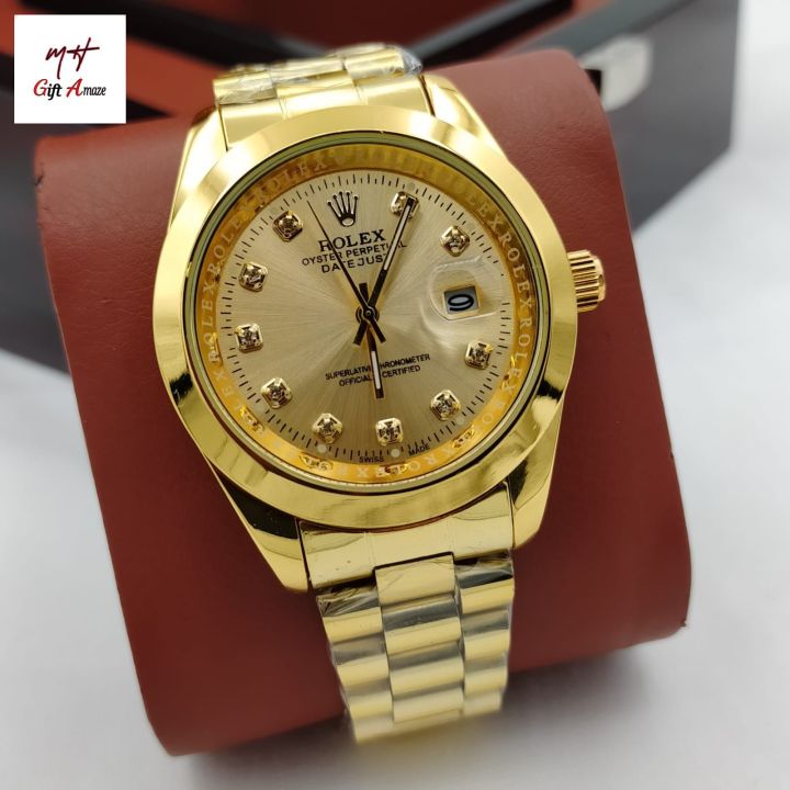 Rolax Watch with date for gent's | Daraz.pk