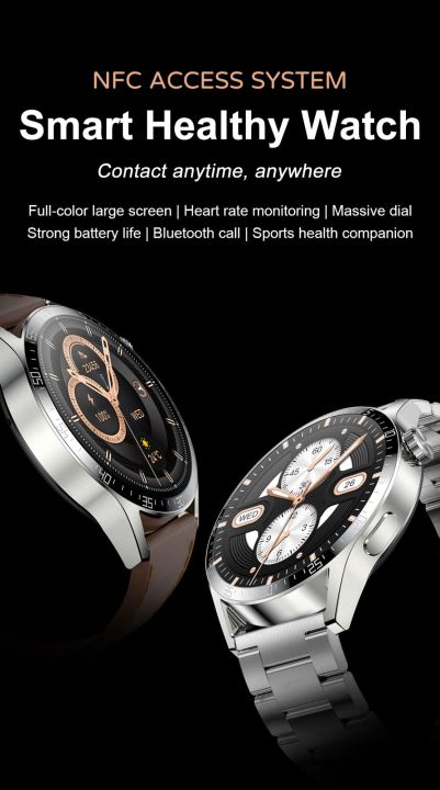 Smart Watch Men Full Circle Touch Screen Bluetooth Call Men Smartwatch ...