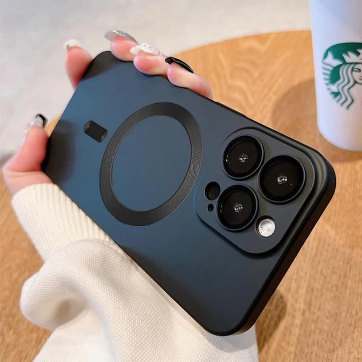 Ultra Thin Silicone Magsafe Magnetic Wireless Charge Case For iPhone 16 ...