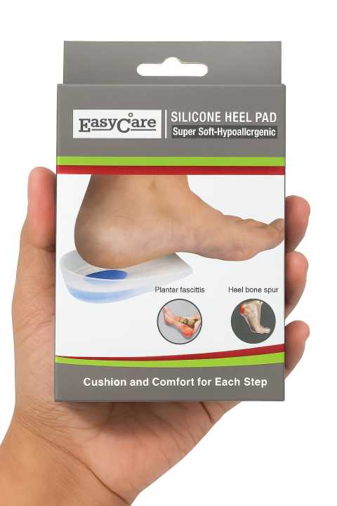 Silicone Heel Pad for Foot Pain Relief, Heel Spur & Cracked Heel ...