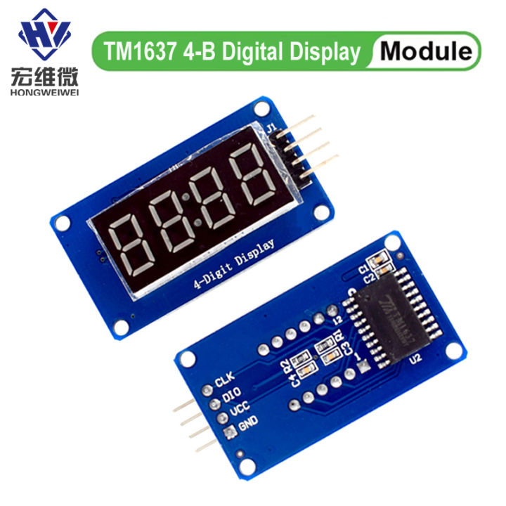 TM1637 LED Display Module For Arduino 7 Segment 4-Bits 0.36Inch Red ...