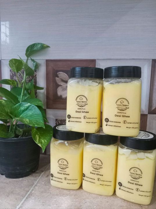 Larsa's Kitchen. 100% Cow Desi Ghee 900grams | Daraz.pk