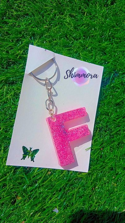 Resin Key Chain Name letter, Customize your name as you like, Bookmarks ...