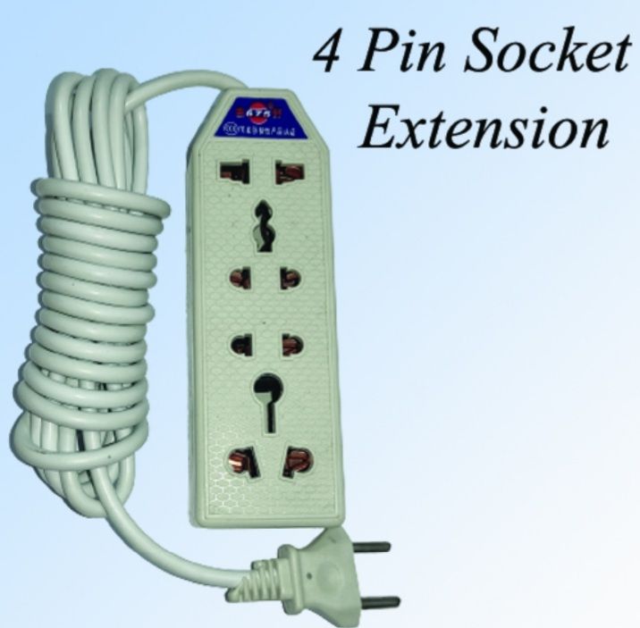 Extension board with 12 feet wire 4 sockets | Daraz.pk