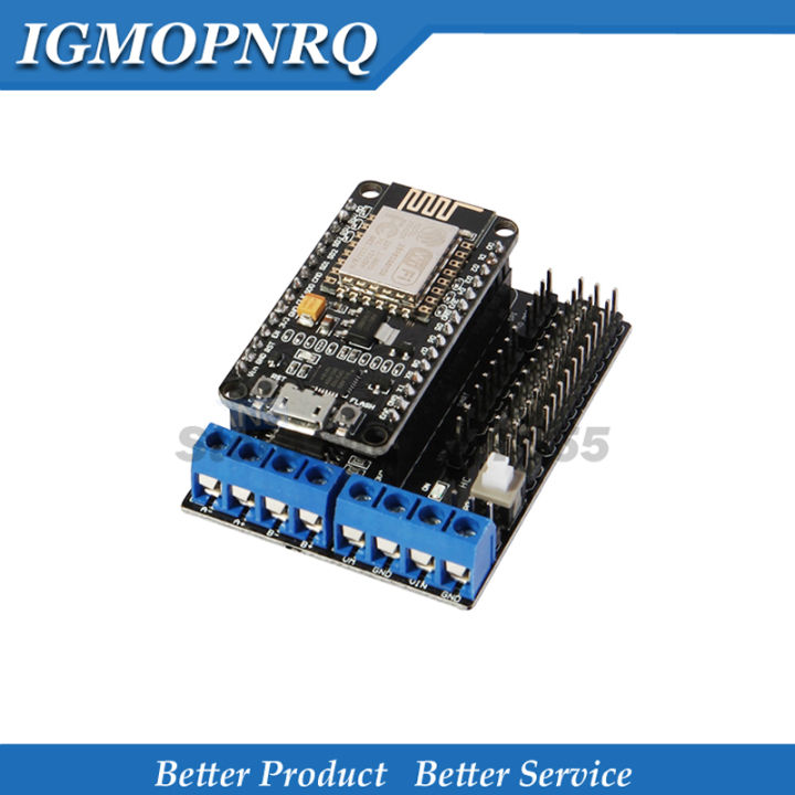 Node MCU Development Kit V3 CP2102 NodeMCU+Motor Shield Wifi Esp8266 Esp-12e diy toy remote ...