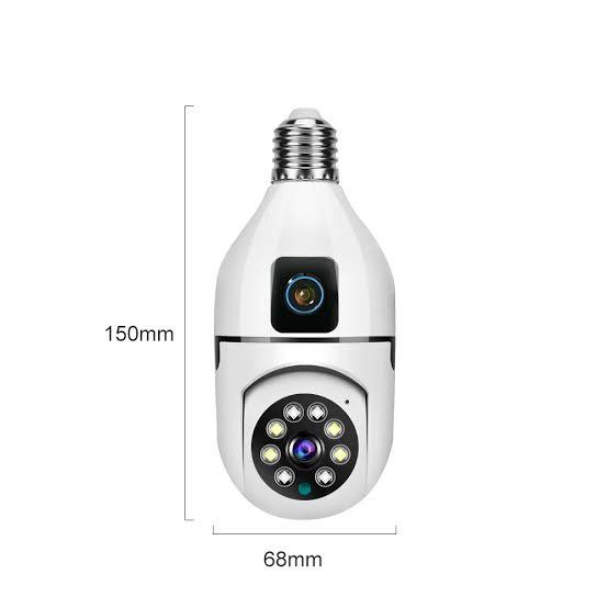 V380 WiFi Light Bulb Holder Camera 360° Panoramic Fisheye Security ...