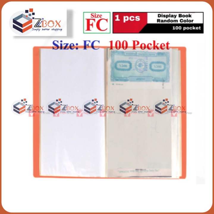 Display Book FC Legal size 100 /20/30/40 pocket Plastic File Folder ...