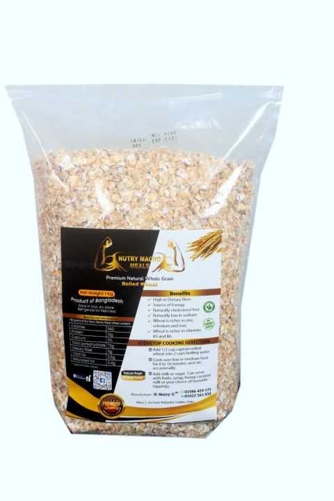 1 kg-whole grain Australian rolled wheat( category of oats) | Daraz.com.bd