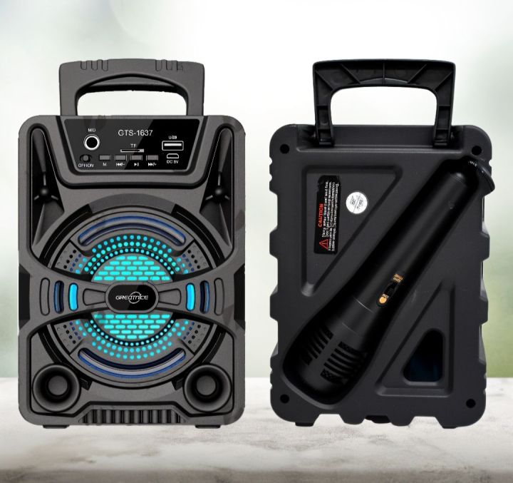 GTS 1637/1638 Portable Rechargeable Wireless Bluetooth Speaker with ...