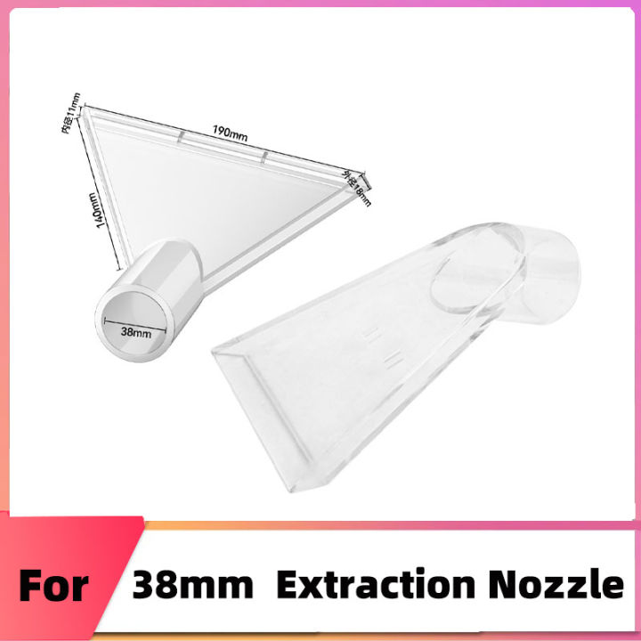 38mm Vacuum Cleaner Extraction Nozzle Spin Brush Head Clear Swivel ...