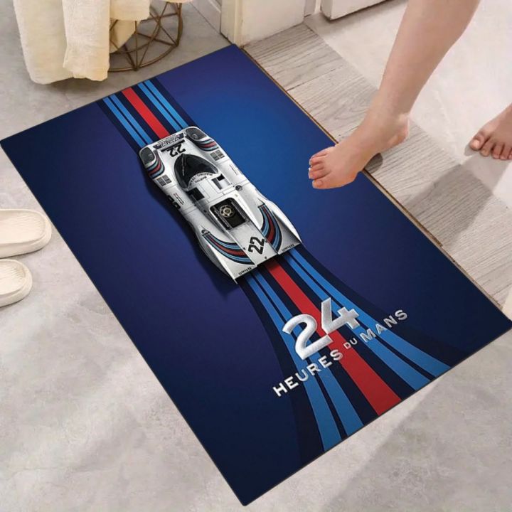 VIKAMA Le Mans Racing Car Theme Racing Carpet 3D Printed Anti-Slip ...