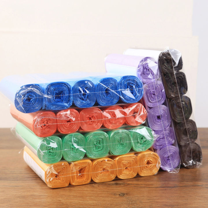 5 Rolls 1 Pack 100Pcs Household Disposable Trash Pouch Kitchen Storage ...