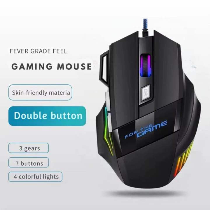 G6 RGB Gaming Mouse – 3200 DPI – Braided Cable – Laptop and Computer ...