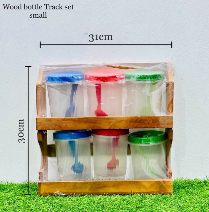 Wood Bottle Track Set Small | Daraz.lk