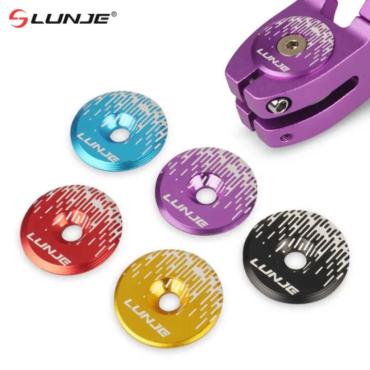 LUNJE Bicycle Headset Cap Burnt MTB Road Bike Stem Headset Top Cover ...