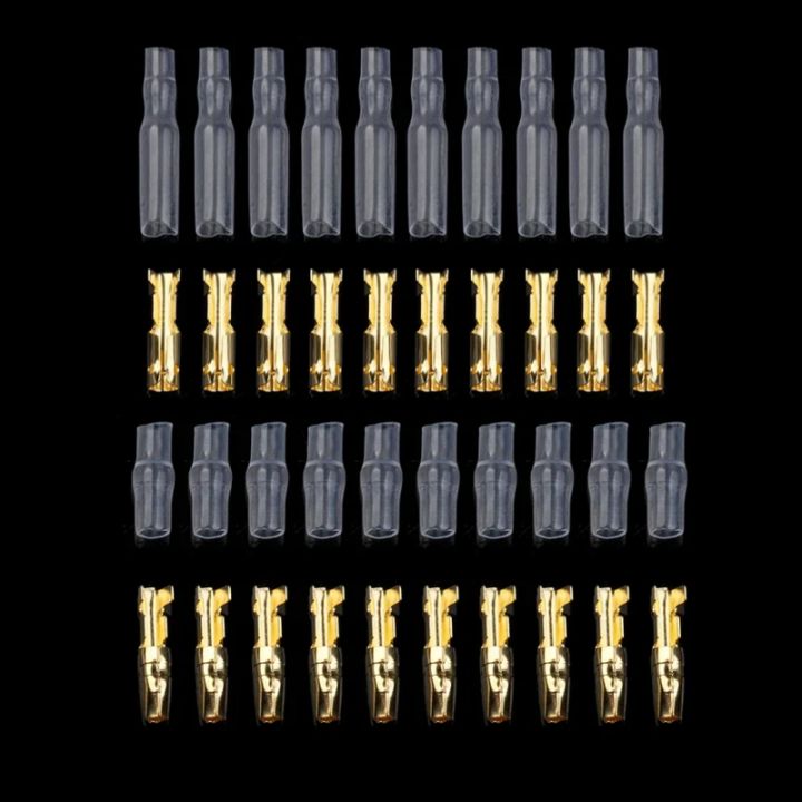 200PCS 50 Sets 3.9mm Bullet Connector Kit Fully Insulated Male Female ...