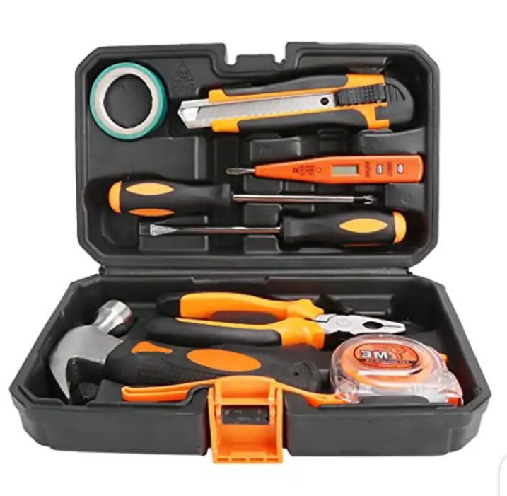 9Pcs Home Repairing Tool Set Kit Multi-functional Universal Precision ...