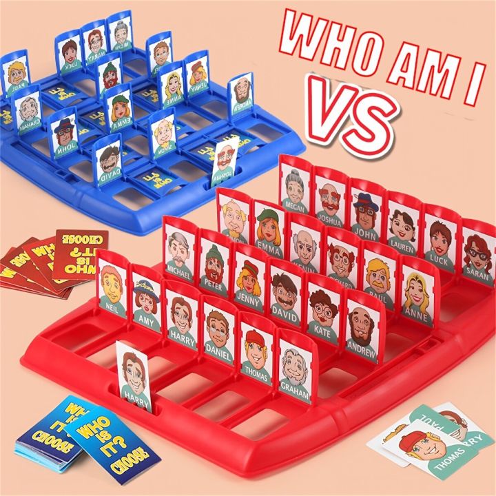 Guess Who I Am Puzzle Game Two Person Interactive Portable Tray Puzzle ...