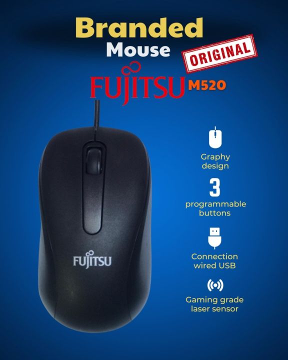 Fujitsu Mouse M520 Wired Optical Mouse | Daraz.pk