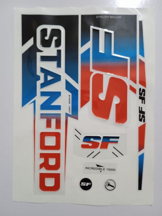 New 3D 2024 SF (STANFORD) Latest BLUE & RED Edition Top Quality Cricket ...